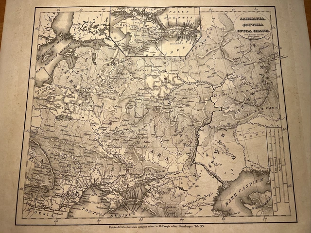 RUSSIA SCYTHIA SARMATIA 1839 Antike Karte Landkarte Kupferstich Stahlstich EUR 55,00 - PicClick DE