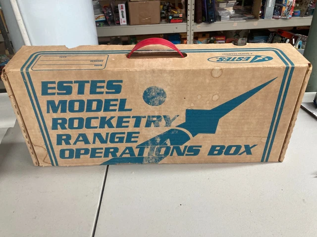 VINTAGE ESTES MODEL Rocketry Range operations box parts unused EUR 60 ...