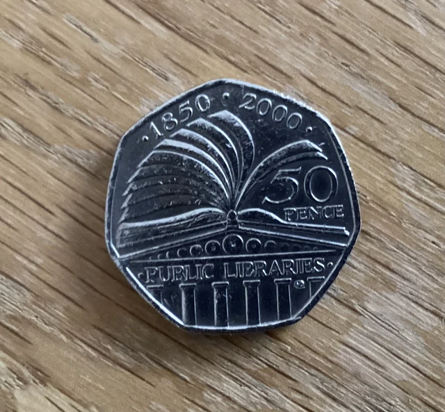 2000 - 150 Year Anniversary Of Public Libraries 50p Coin £0.99 ...