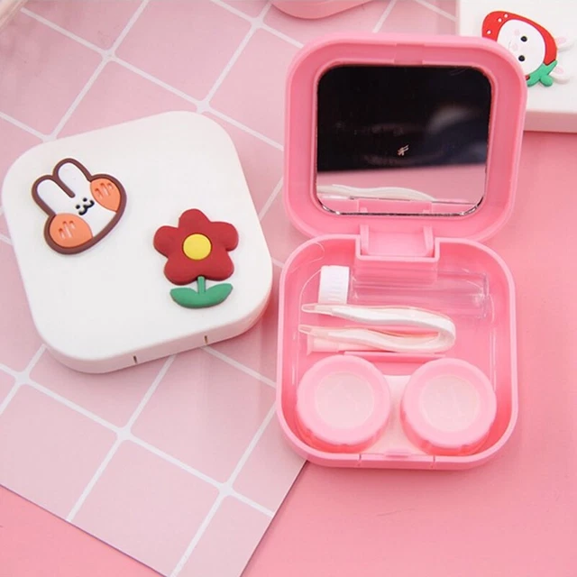 FOR CREATIVE CARTOON Mini Contact Lens for Case Portable Makeup Beauty Pupil $8.48 - PicClick AU