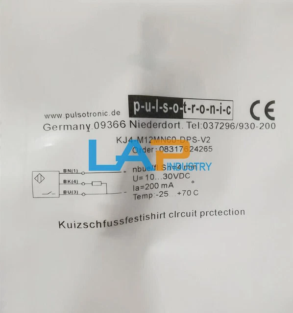 1PCS NEW FOR Pulsotronic Proximity Switch KJ4-M12MN60-DPS-V2 10-30VDC 200mA #A7 £100.15 ...