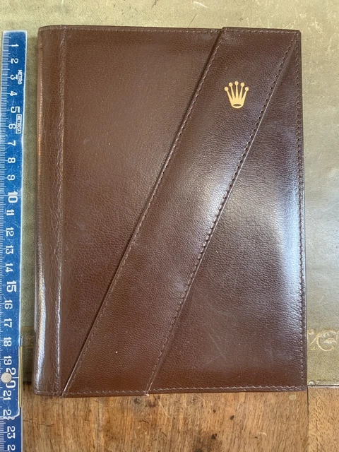 ROLEX BLOCK NOTES Anni 80 Pelle Marrone Con Calendario EUR 150,00 ...