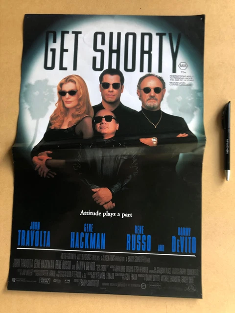 GET SHORTY JOHN Travolta Gene Hackman Rene Russo DeVitoOriginal '96 ...