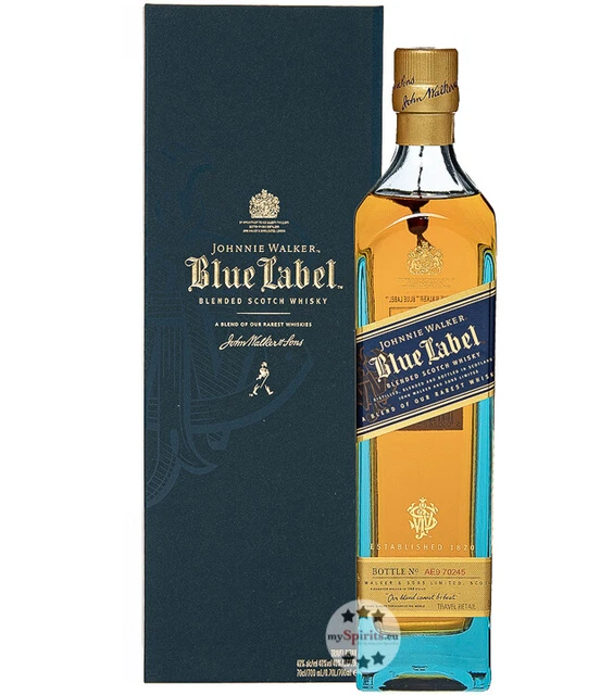 JOHNNIE WALKER BLUE Label Blended Whisky/ 40% vol. / 0,7L Flasche in ...