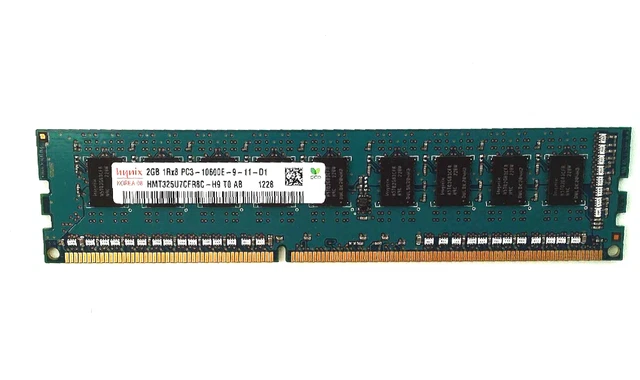 HYNIX 🔧 2GB DDR3-1333 (PC3-10600E) Desktop Memory Module 🟥 ☆ $9.99 ...