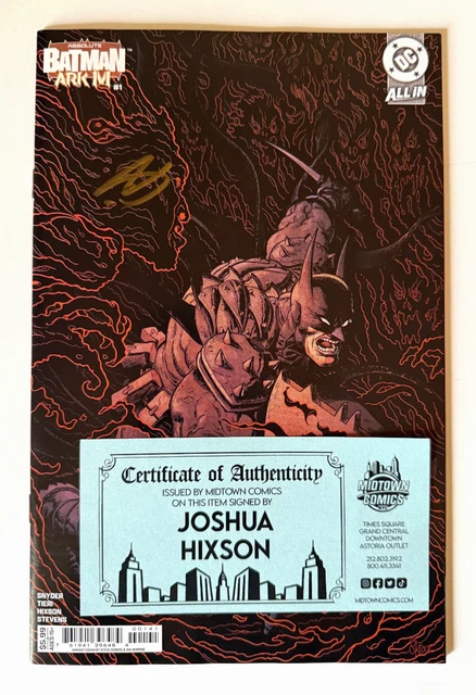ABSOLUTE BATMAN ARK M Special #1 SIGNED Joshua Hixson w/COA Steve ...