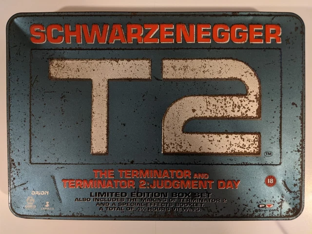 THE TERMINATOR T2 VHS Video Limited Edition Box Set Tin Schwarzenegger ...