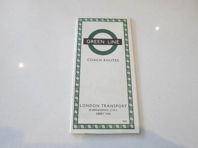 LONDON TRANSPORT GREEN Line Coach Routes Map 1967 (3/67) £5.60 ...