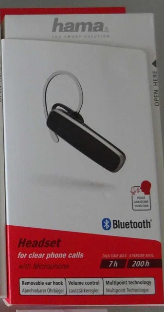 HAMA MONO-BLUETOOTH®-HEADSET MYVOICE700, In-Ear, Multipoint ...