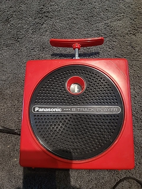 PANASONIC 8TRACK PLAYER RQ-830S TNT Dynamite Design Push Lever Red ...