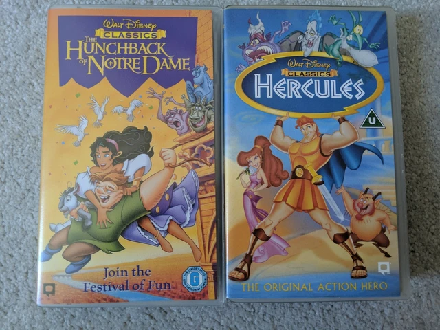 THE HUNCHBACK OF Notre Dame / Hercules Disney Classic VHS Video Bundle ...