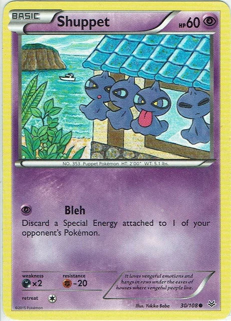 POKEMON CARTE XY Éclat de Dragon Numéro 30/108 Shuppet Anglais EUR 1,00 ...