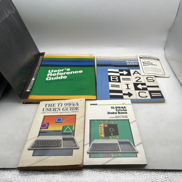 VINTAGE TEXAS INSTRUMENTS TI-99/4A Computer Beginners Basic Book User ...