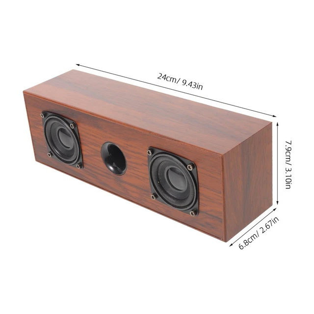 SURROUND SOUND BAR for PC: USB Powered & 3.5mm Aux - 9.45 Inch Wooden ...