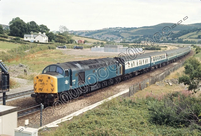 35MM ORIGINAL COLOUR SLIDE OF A CLASS 40 LOCO APPROACHING LLANDUDNO JCT ...