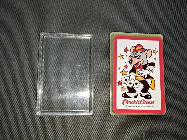 VINTAGE CHUCK E. Cheese Playing Cards 1991 Showbiz Pizza Time Inc. £10. ...
