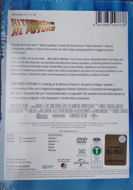 BIGLIETTO AUGURI + dvd film ritorno al futuro michael j fox compleanno ...