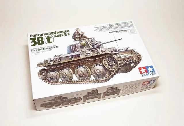 TAMIYA MILITARY MODEL 1/35 Panzerkampfwagen 38(t) Ausf.E/F Tank 35369 ...