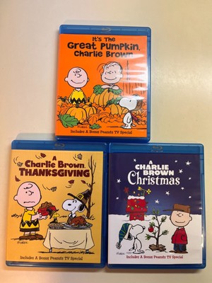 CHARLIE BROWN DVD Lot Peanuts Classics Great Pumpkin Thanksgiving ...