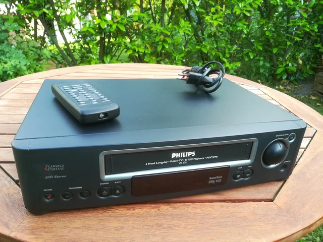 PHILIPS VR 676 VHS Videorecorder + FB - 6HEAD - HiFi-STEREO - NTSC ...