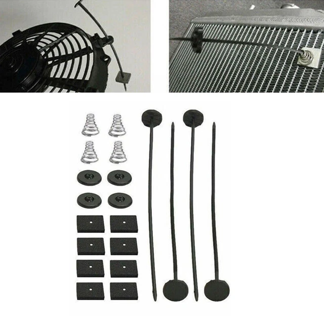 VOITURE ÉLECTRIQUE RADIATEUR Ventilateur Support Kit Plastique Attaches ...