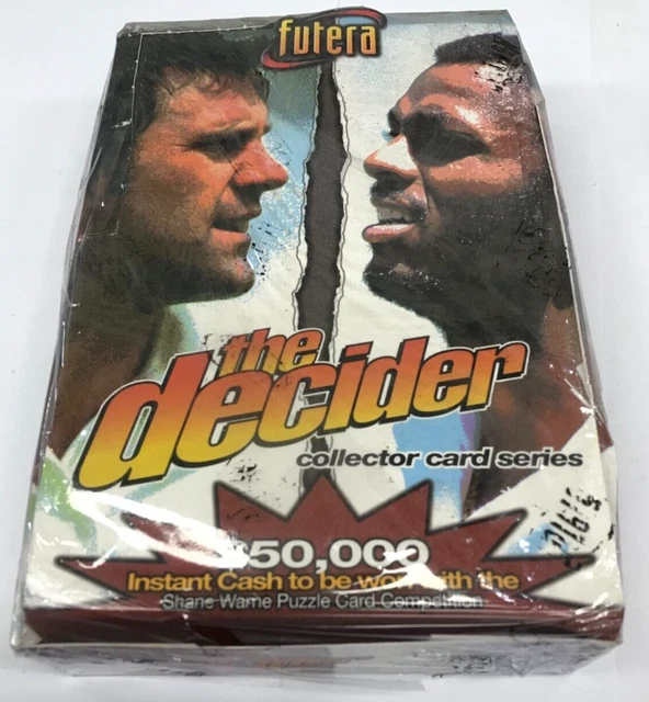 1996/97 FUTERA CRICKET Decider Trading Card Regular Series Factory Box (36 pks) $190.00 ...