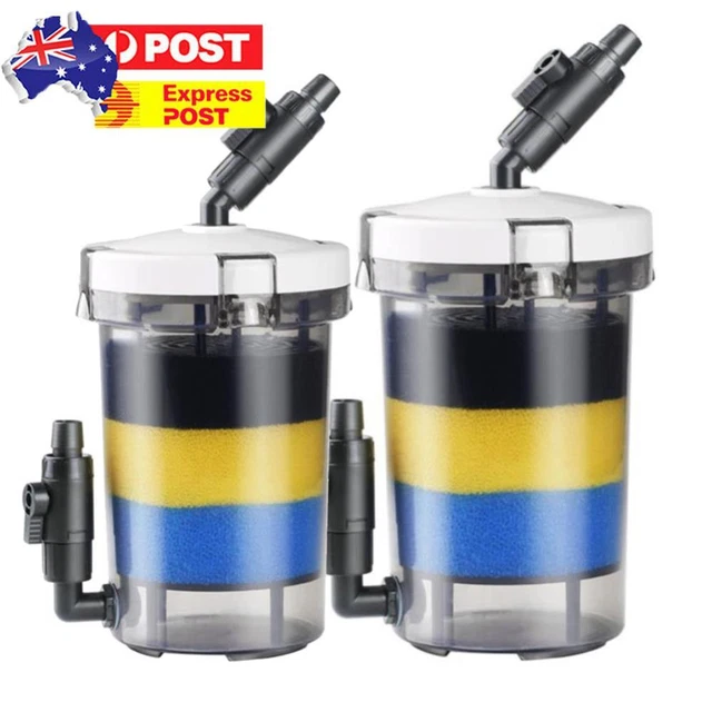 110V-220V FISH TANK Filter Ultra Silent Filter Barrel for Turtle Tank ...