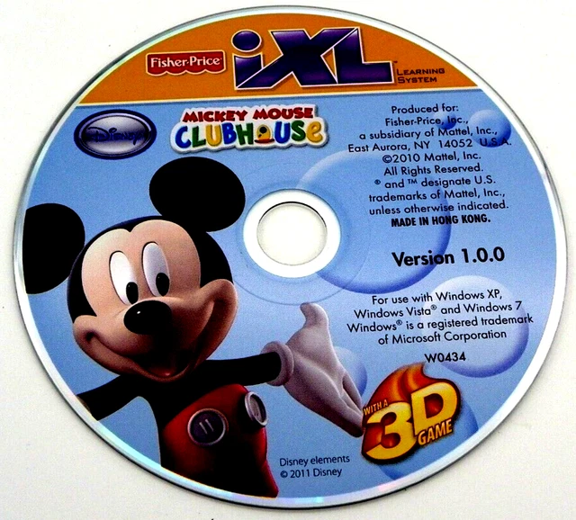 IXL LEARNING SYSTEM Disney's Mickey Mouse Clubhouse 2011 Fisher Price ...