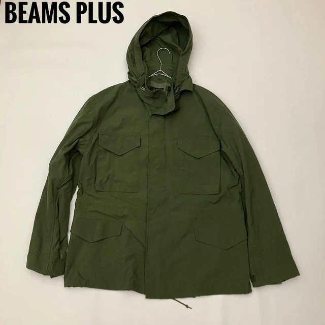 BEAMS PLUS M65 Khaki Field Jacket High-Density Cotton Used Japan $234. ...