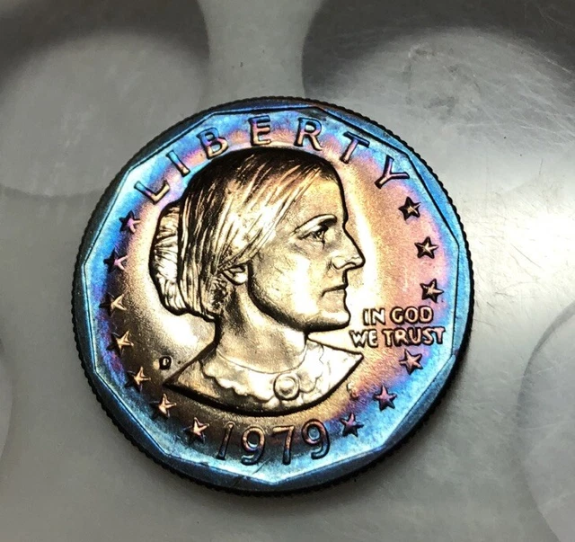 1979-P BU SUSAN B. Anthony dollar arc-en-ciel tonique EUR 3,27 ...