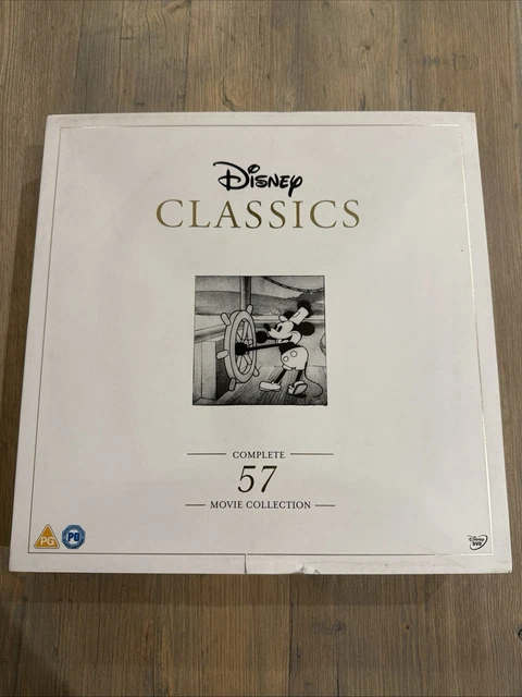 DISNEY COMPLETE CLASSIC Movie Collection Deluxe Box Set 57 Disc Blu-Ray ...
