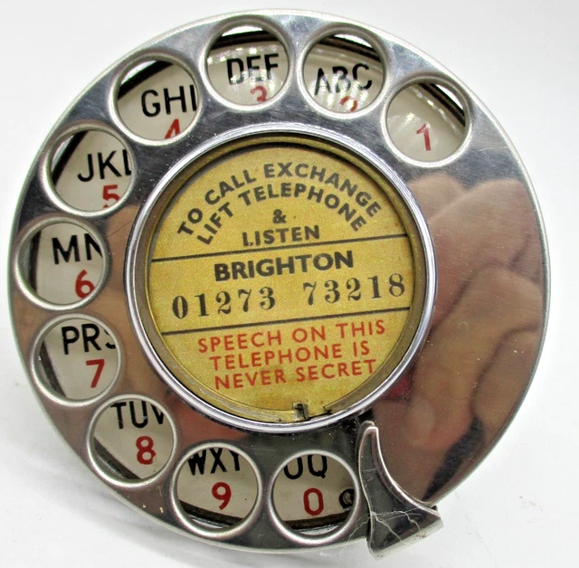 VINTAGE BAKELITE GPO TELEPHONE DIAL No 12 £29.80 - PicClick UK