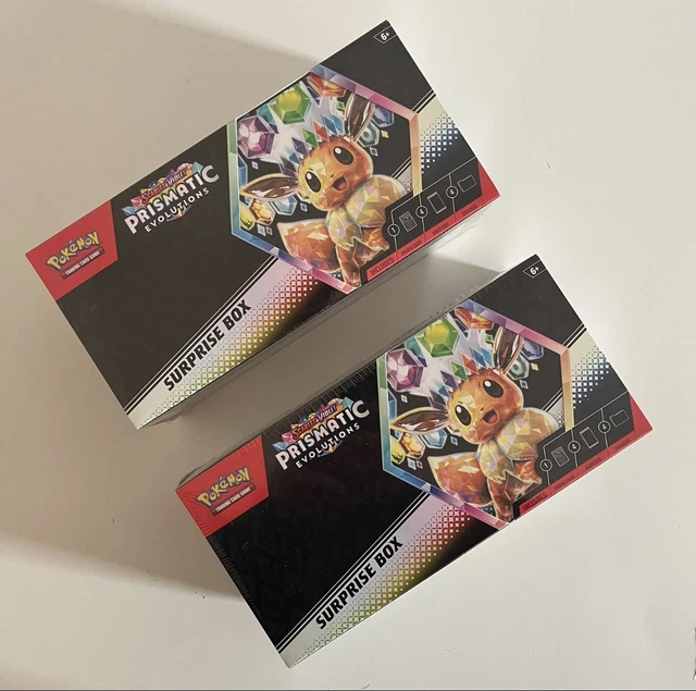 POKÉMON TCG SCARLET & Violet - Prismatic Evolutions Surprise Box X2 £94.27 - PicClick UK