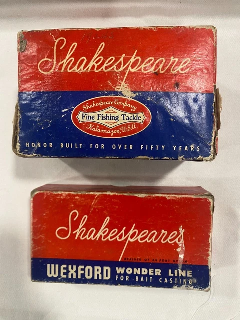 VINTAGE SHAKESPEARE EMPTY boxes for line spools and reel $5.00 - PicClick