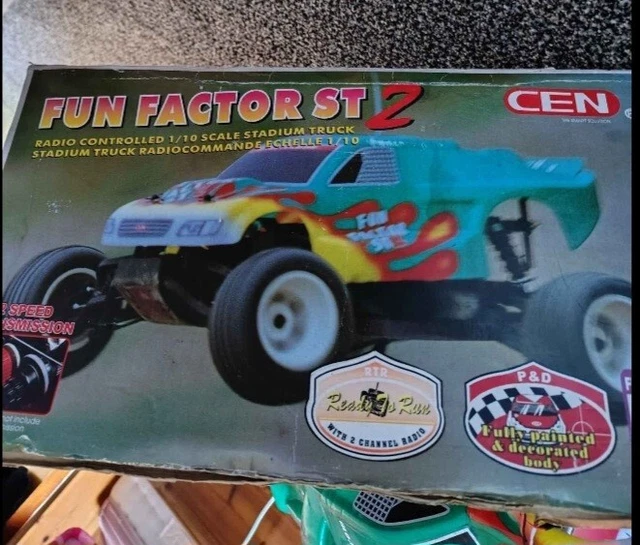 CEN FUN FACTOR 2 Speed 4wd Nitro rc truggy boxed £135.92 - PicClick UK