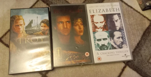 HISTORY VHS BUNDLE: Troy, Braveheart & Elizabeth. £3.50 - PicClick UK