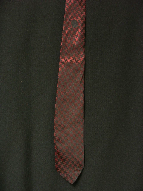 VINTAGE 1950'S-1960'S ALL Silk Stoll's Label Red & Black Tie $44.42 ...