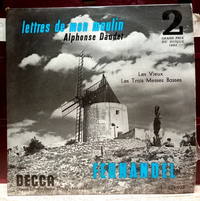 LETTRE DE MON MOULIN par FERNANDEL N°2 - DECCA - 1953- 33T microsillon ...