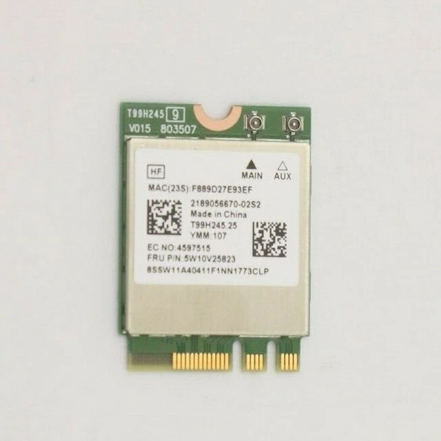 WIRELESS WIFI ADAPTER Lenovo ThinkPad ThinkCentre FRU 5W10V25823 ...