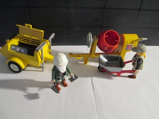 PLAYMOBIL LOT chantier ouvriers betonnière EUR 10,00 - PicClick FR