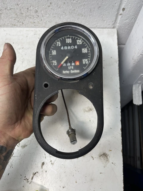 HARLEY DAVIDSON SHOVELHEAD speedo speedometer Ironhead Sportster Dash ...