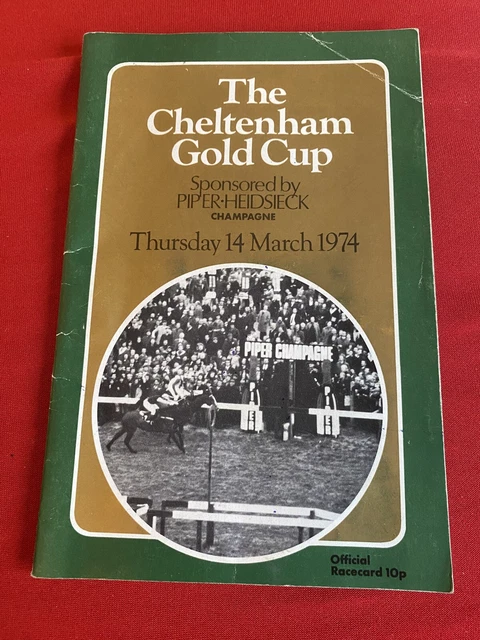 1974 CHELTENHAM GOLD Cup Race Card £8.50 - PicClick UK