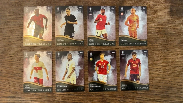 TOPPS MATCH ATTAX UEFA EURO 2024 - Golden Treasure - All 8 Cards - Very ...