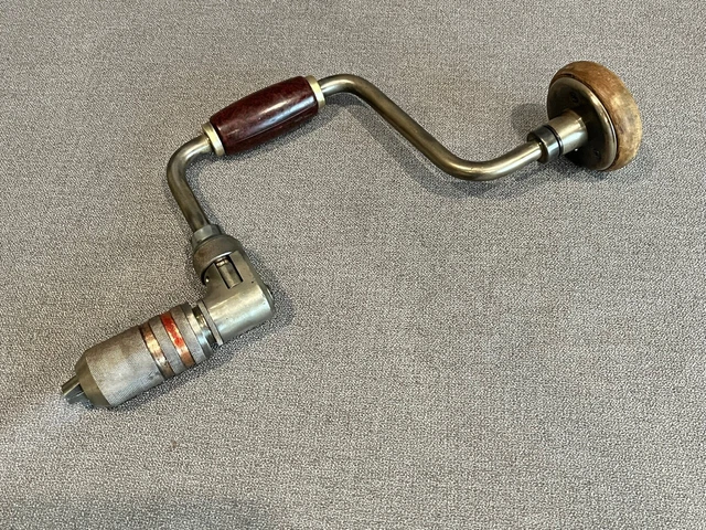 VINTAGE CRAFTSMAN 10& AO Ratcheting Hand Auger Bit Brace Drill - Estate ...