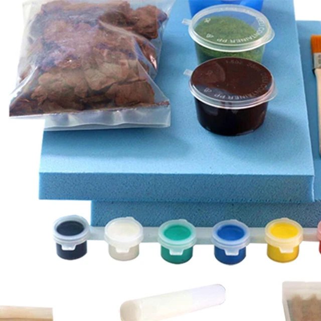 DIY RAILWAY SCENERY Kits Handwerk Baumaterial für Architekturmodell EUR ...