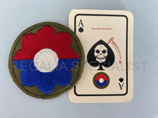 GENUINE VIETNAM WAR U.S. Army 9th Infantry Division Cloth Patch & Death ...
