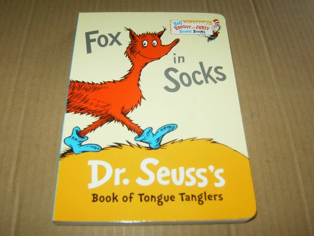 FOX IN SOCKS by Dr. Seuss Board Book, VG-Shape, 2003. $2.99 - PicClick CA