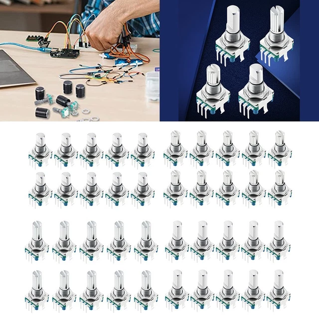 ROBUSTLY BUILT EC11 Rotary Encoder Switches Pack of 10 for Long Service ...