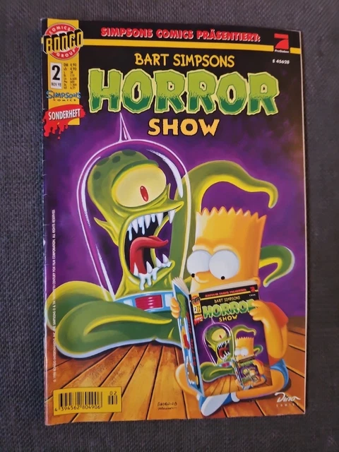 BART SIMPSONS HORROR-SHOW Comic Heft Nr. 2 Die Simpson Comics Hefte Horrorshow EUR 1,29 ...