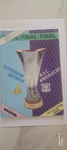 UEFA CUP FINAL Football Programme Collection Spurs, PSV, Club Brugge ...